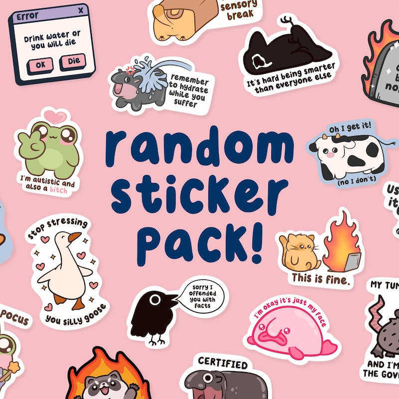 Tiny Stickers Random - Etsy