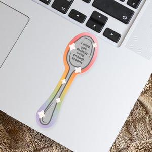 Spoon Theory Sticker, Funny Spoonie Sticker, Cute Waterproof Sticker ...