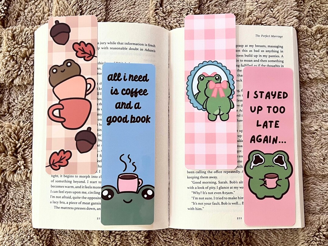 Frog Lover Bookmark Bundle, Frog Obsessed Bookmark Pack, Grab Bag Book ...