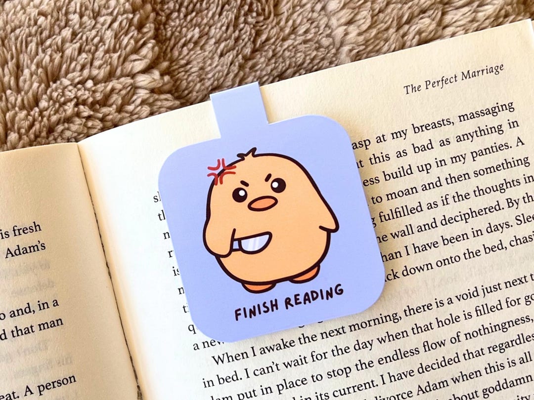 Duck With Knife Magnetic Bookmark, Gift for Reader, Book Lover, Cute ...