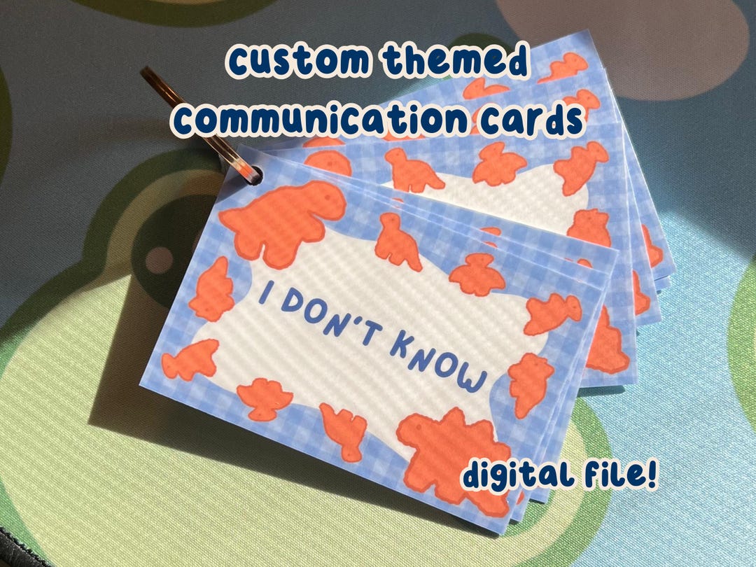 CUSTOM Printable Communication Cards, Non-verbal Communication ...