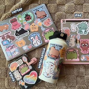 Crying Pygmy Hippo Sticker, Funny Meme Sticker, Cute Waterproof Sticker ...