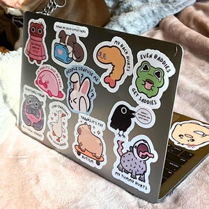 Lazy Manatee Sticker, Funny Meme Sticker, Cute Waterproof Sticker ...