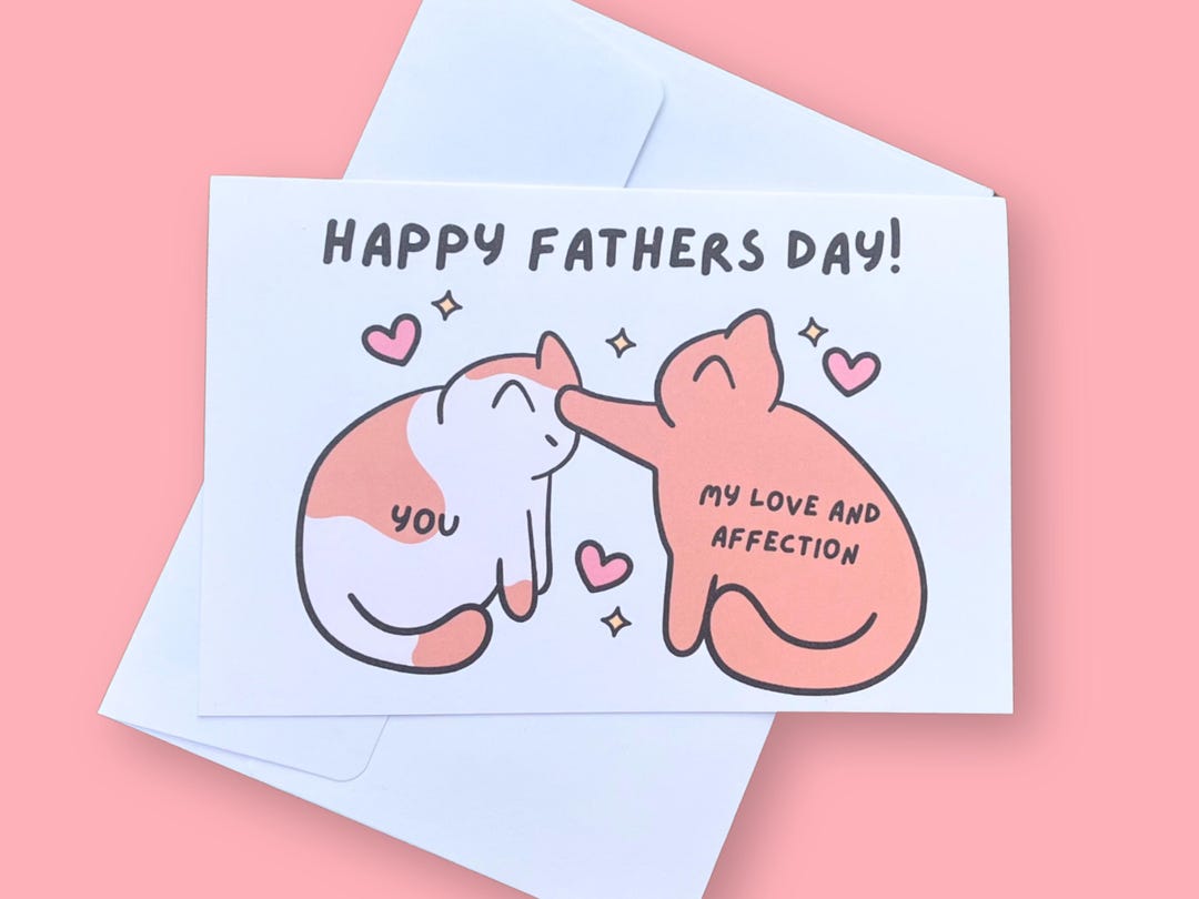 Wholesome Meme Fathers Day Card With Envelope, Cute Animal Card, Funny ...