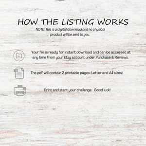 75 Soft Challenge Tracker | Instant Download | One Page Tracker | A4 ...