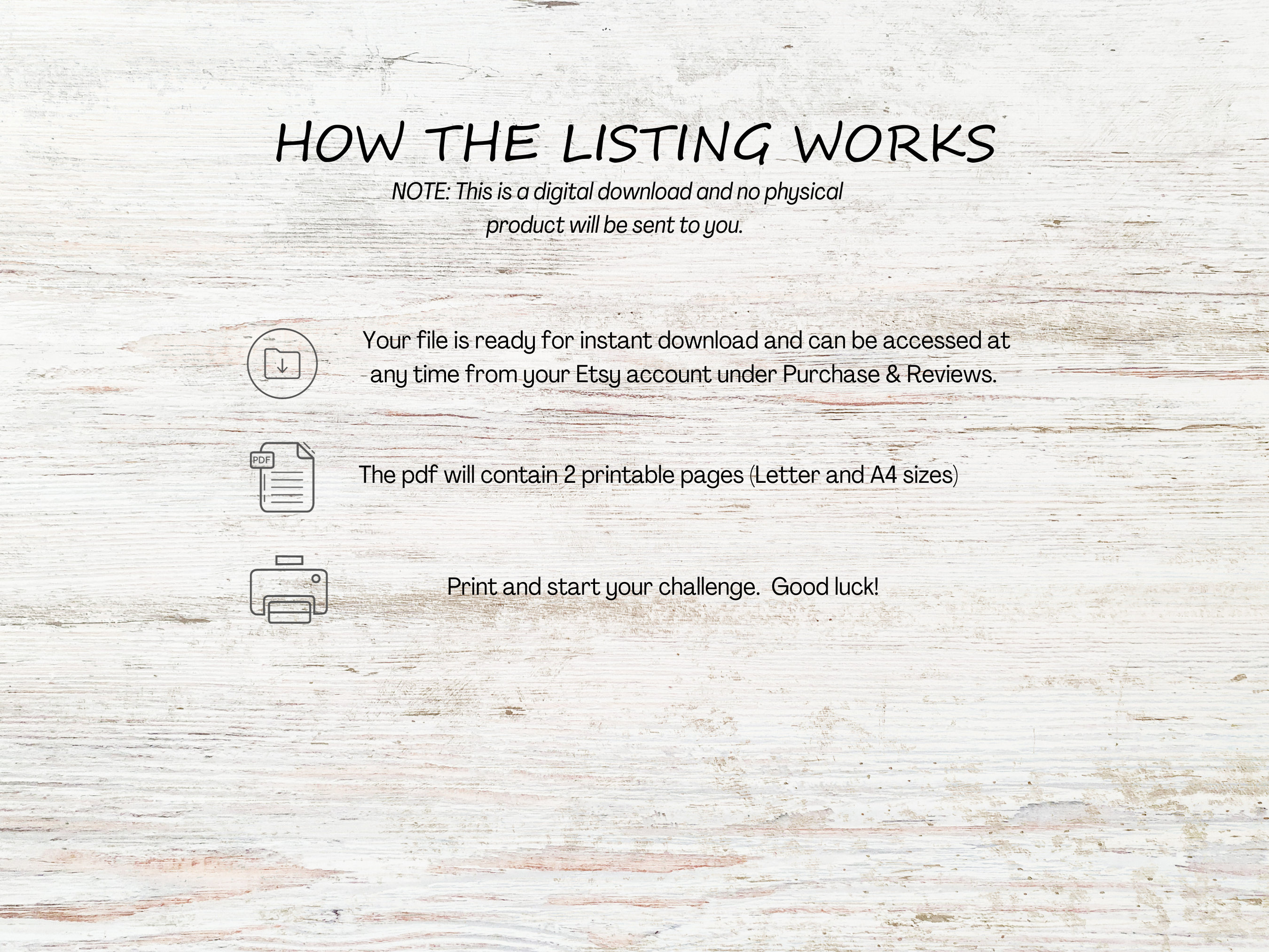 75 Soft Challenge Tracker | Instant Download | One Page Tracker | A4 ...