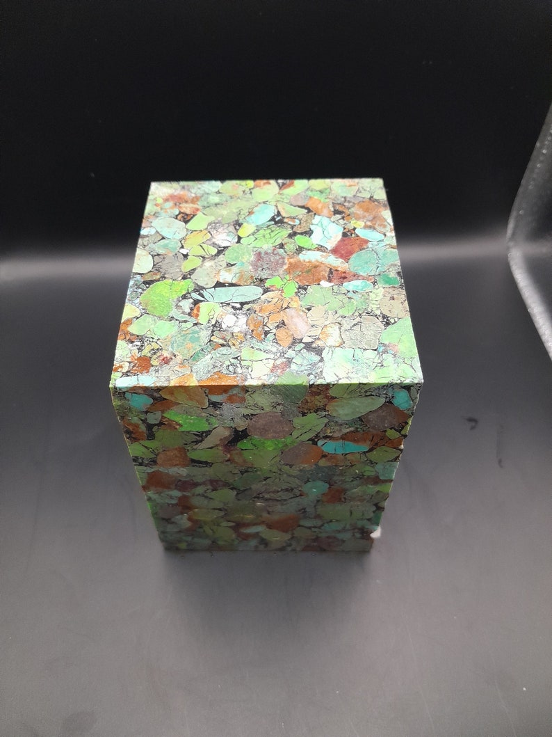2 Lb 4oz Turquoise Composite Block Sonoran Green and Blue - Etsy