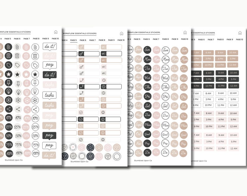 800+ Digital Planner Stickers | Work Planning Labels | Productivity ...