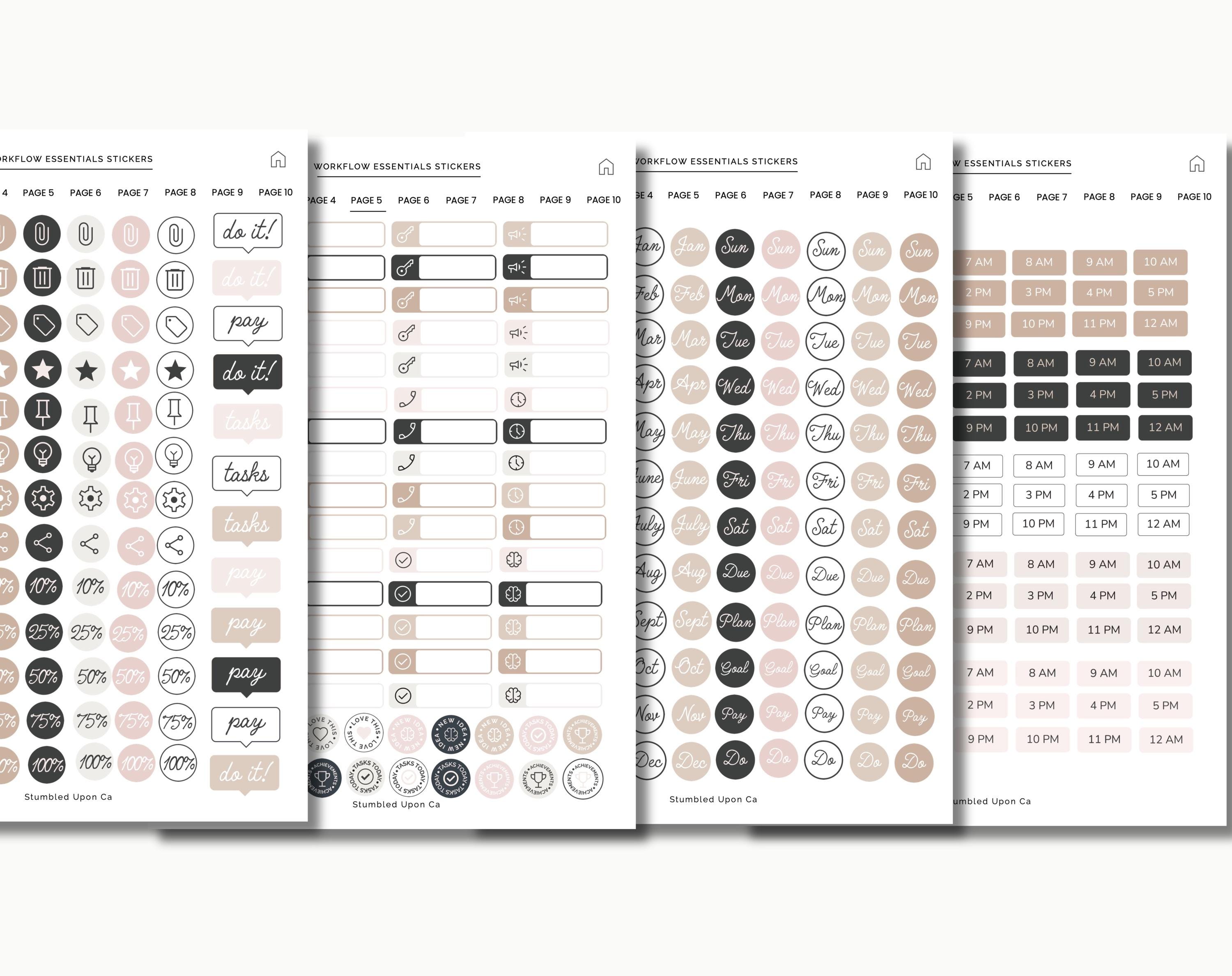 800+ Digital Planner Stickers | Work Planning Labels | Productivity ...