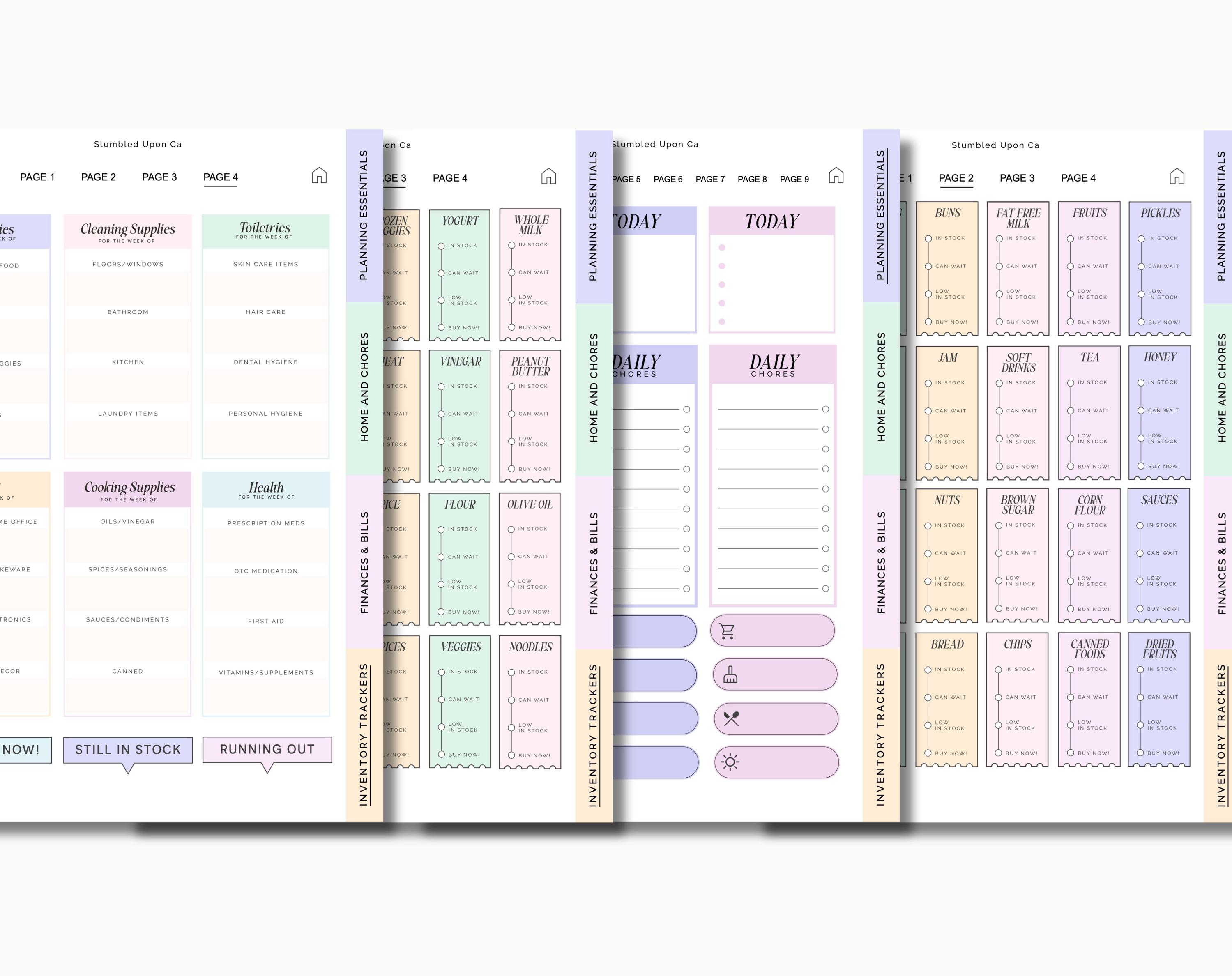 1000+ Pastel Home Management Digital Planner Stickers | Planning ...