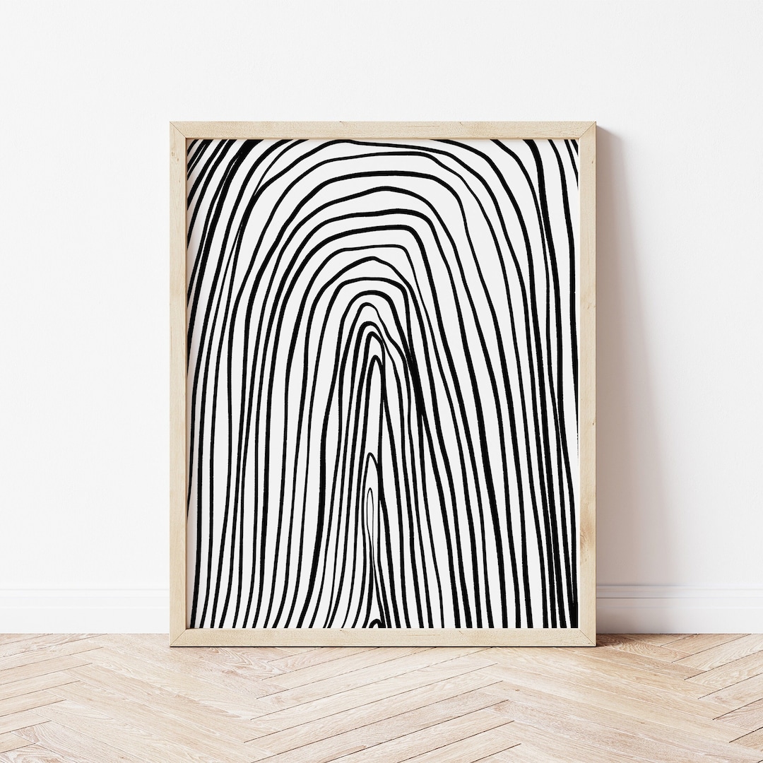 Minimalist Black Line Art Abstract Line Drawn Print Printable Wall Art ...