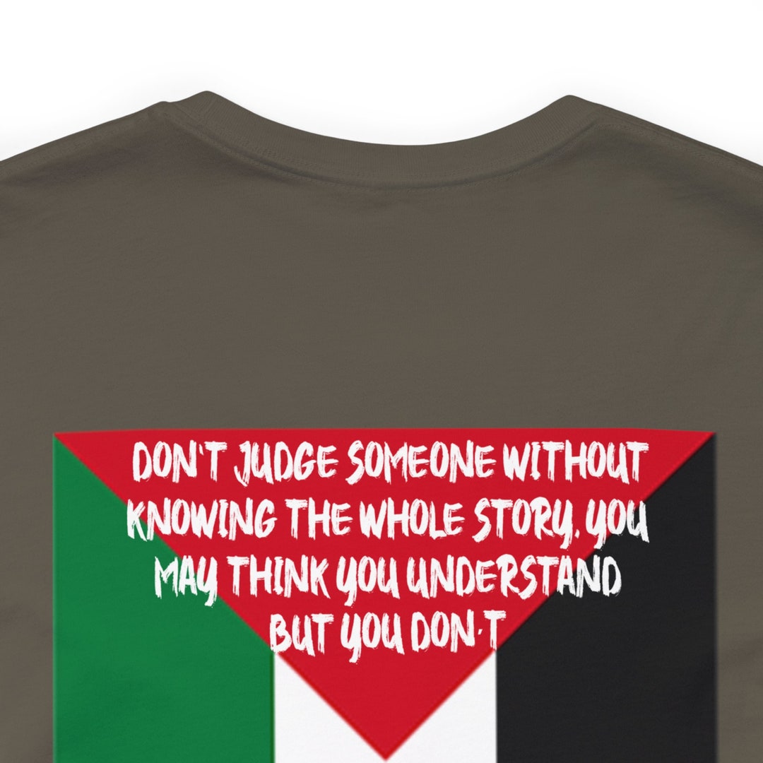 Palestine Flag - Gaza - Unisex Jersey Short Sleeve Tee T-shirt "don't ...