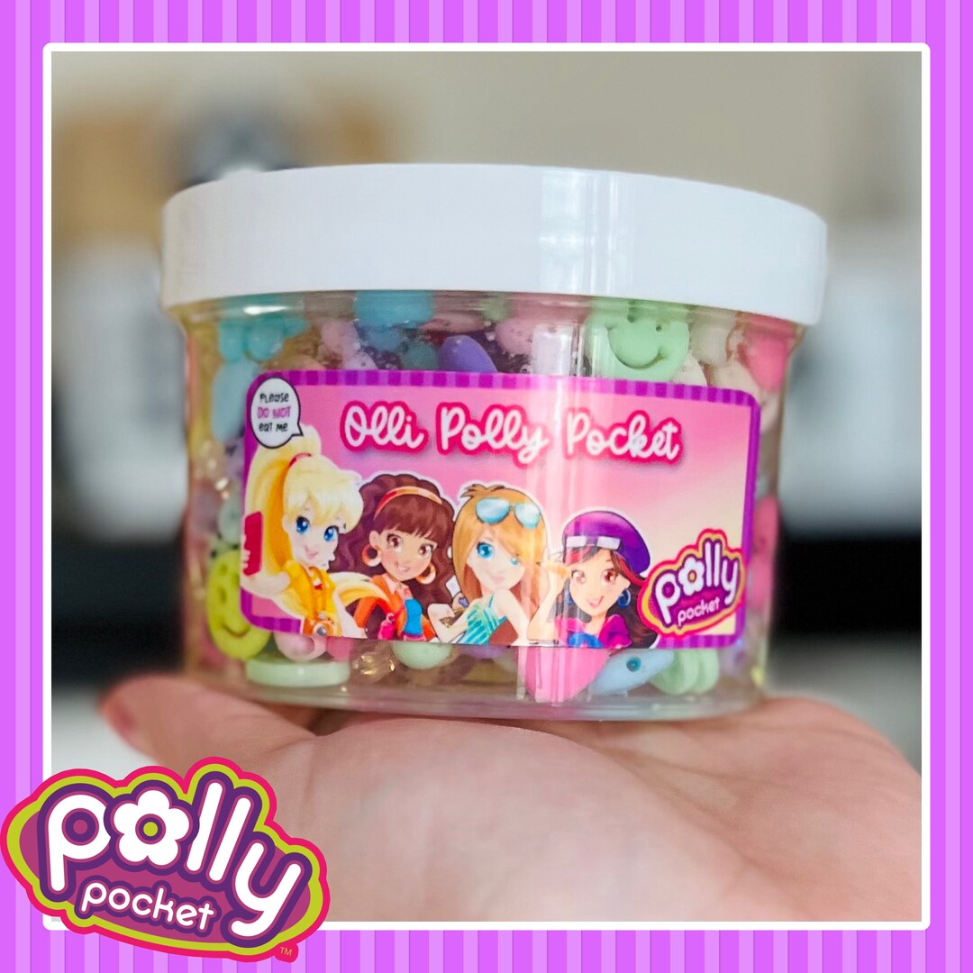 Ollie Pocket Clear Slime With Pastel Rainbow Beads Ollipopslime 8oz ...
