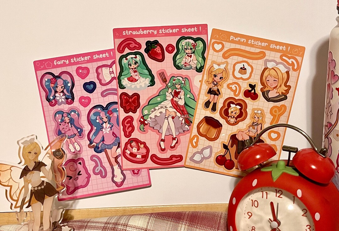 4x6 Vocaloid Inspired Sticker Sheet - Etsy