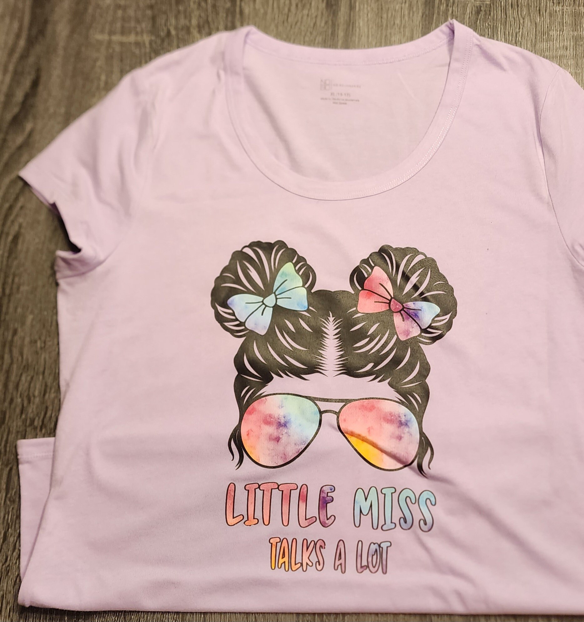 Girls Little Miss Talks a Lot - Etsy