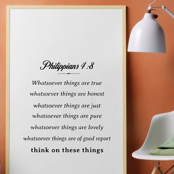 Whatsoever Things - Etsy