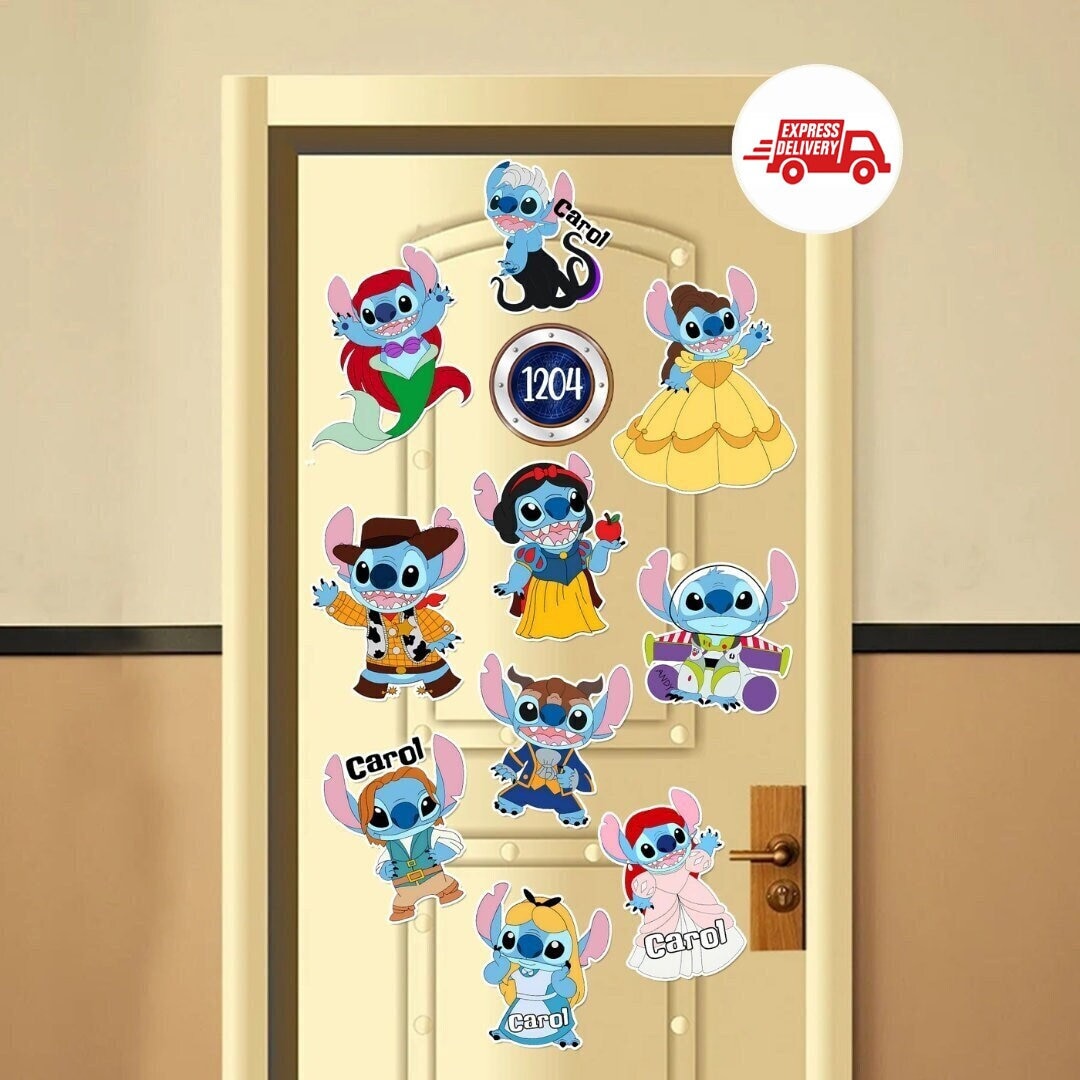 Personalized Disney Stitch Inspired Magnet, Funny Lilo & Stitch Cosplay ...