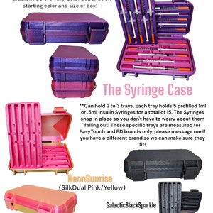 10ct Mini 3mlpeptide Insulin Vial Storage Box Case Container Organizer ...