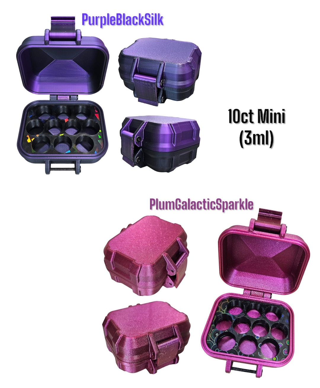 10ct Mini (3ml)peptide Insulin Vial Storage Box Case Container ...