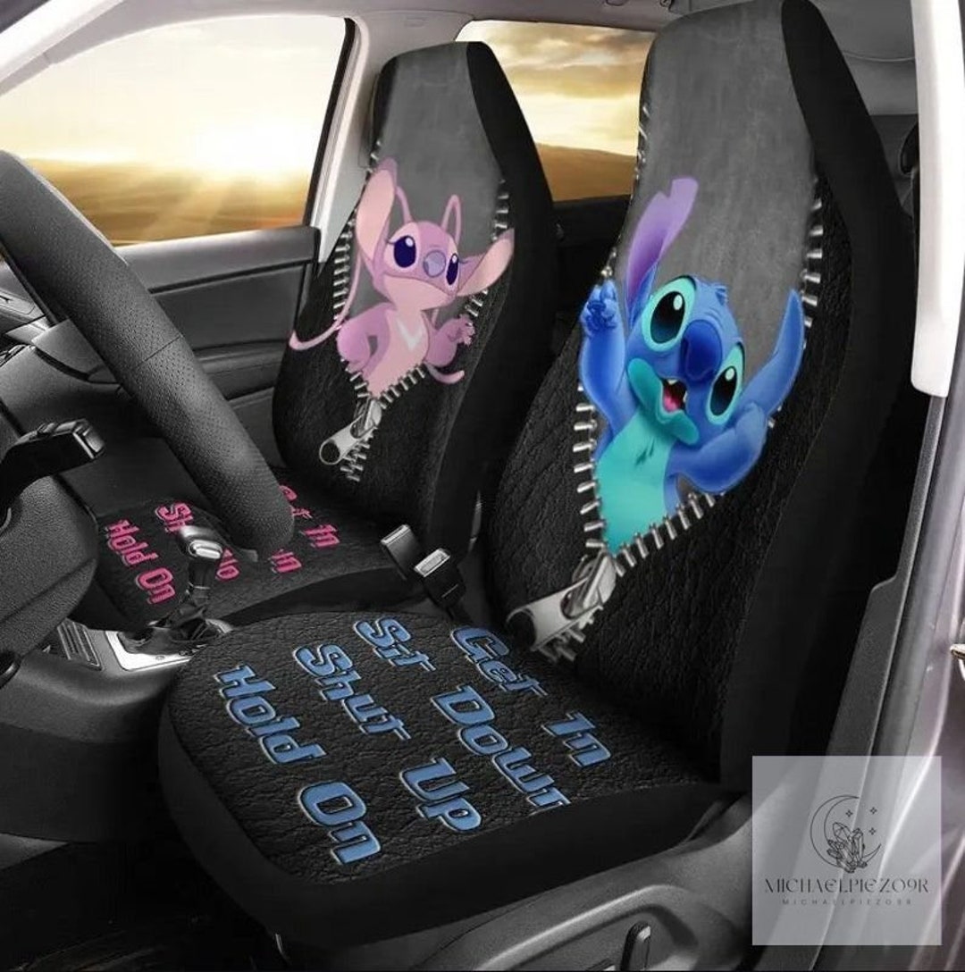 Stitch Angel Get in Sit Down Shut up Car Seat Cover,lilo and Stitch ...