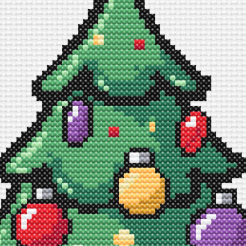 Christmas Tree Cross Stitch Pattern- Instant PDF Download - Holiday ...