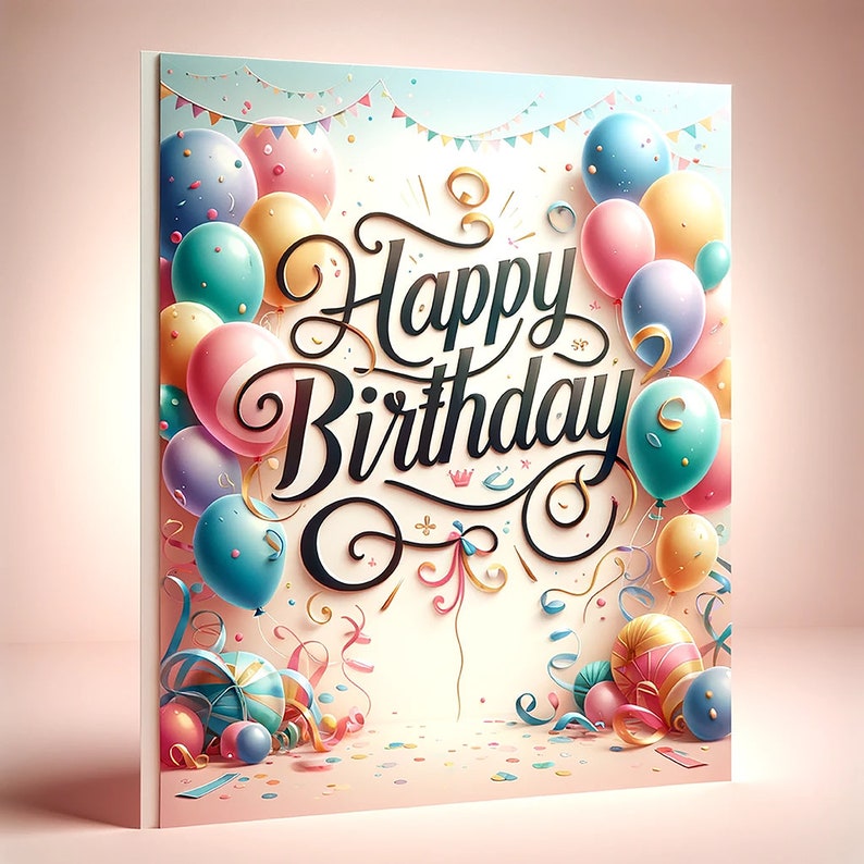 20 Unique Ai-generated Birthday Cards Digital Download, Customizable ...