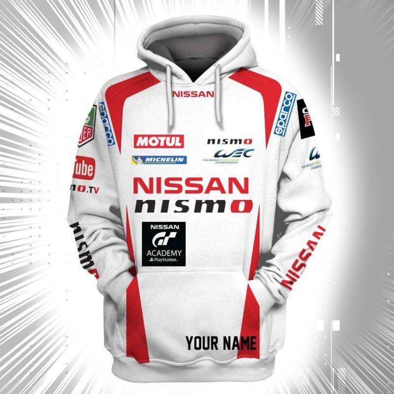 Personalized Nissan Nismo Racing 3D Racing Team Unisex Hoodie, Nissan ...
