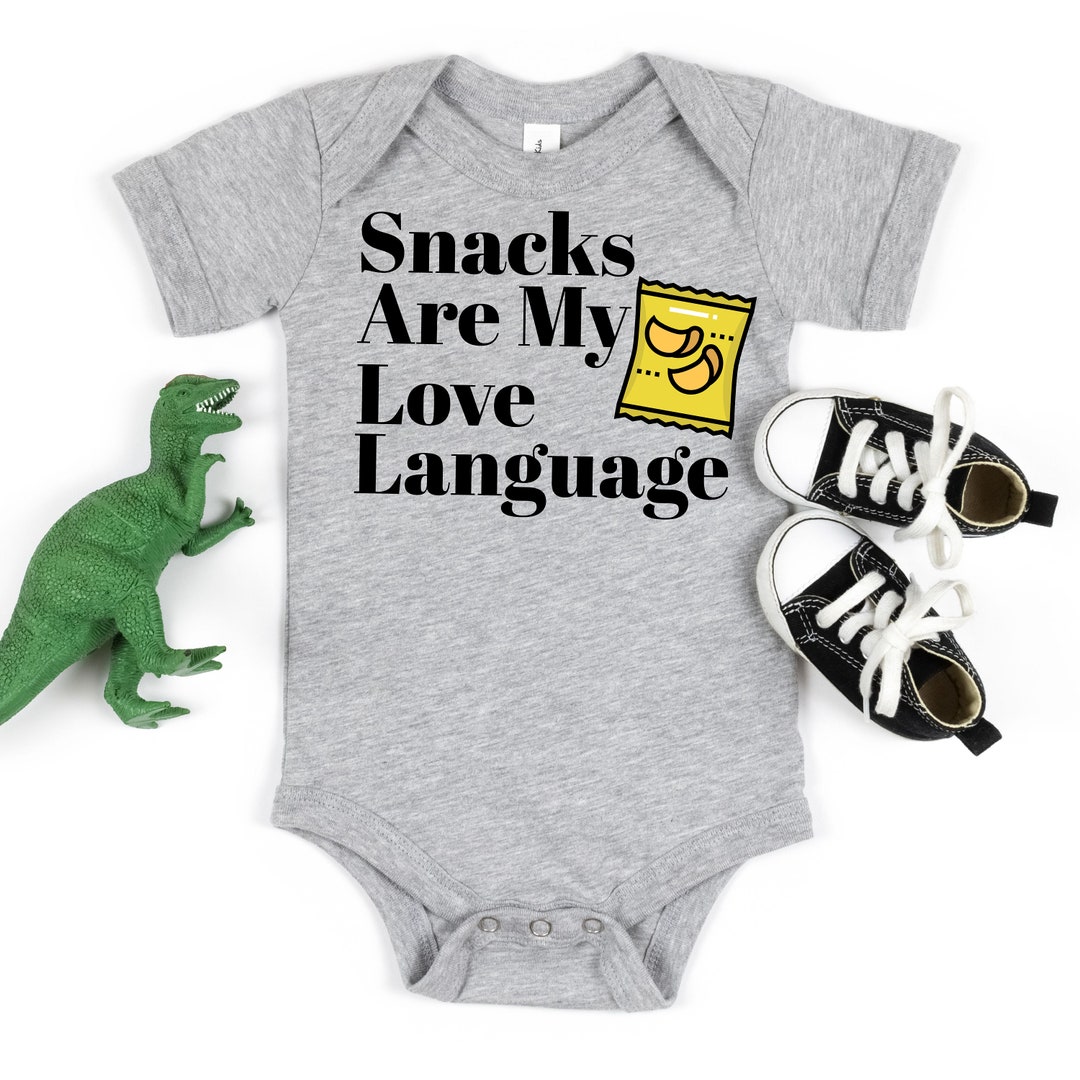 Snacks Are My Love Language Baby Onesie/toddler Shirt - Etsy