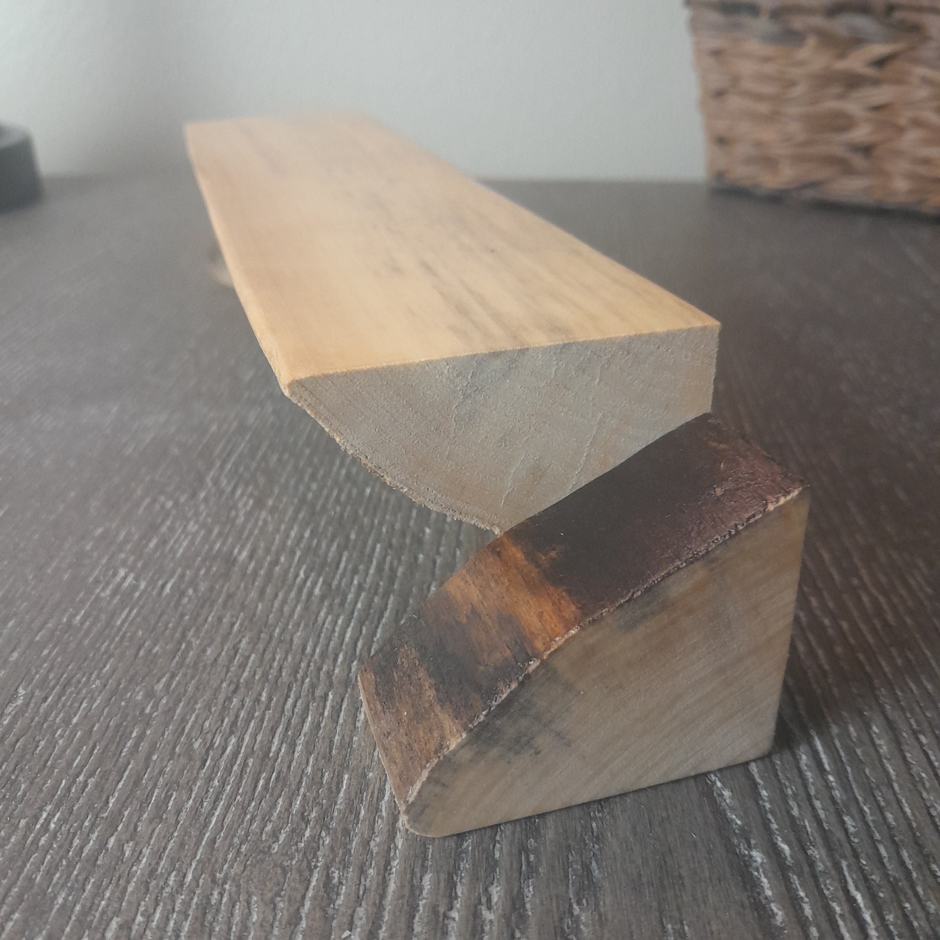 Live Edge Wood Riser Wood Plant Riser Plant Riser Rustic Log Riser ...