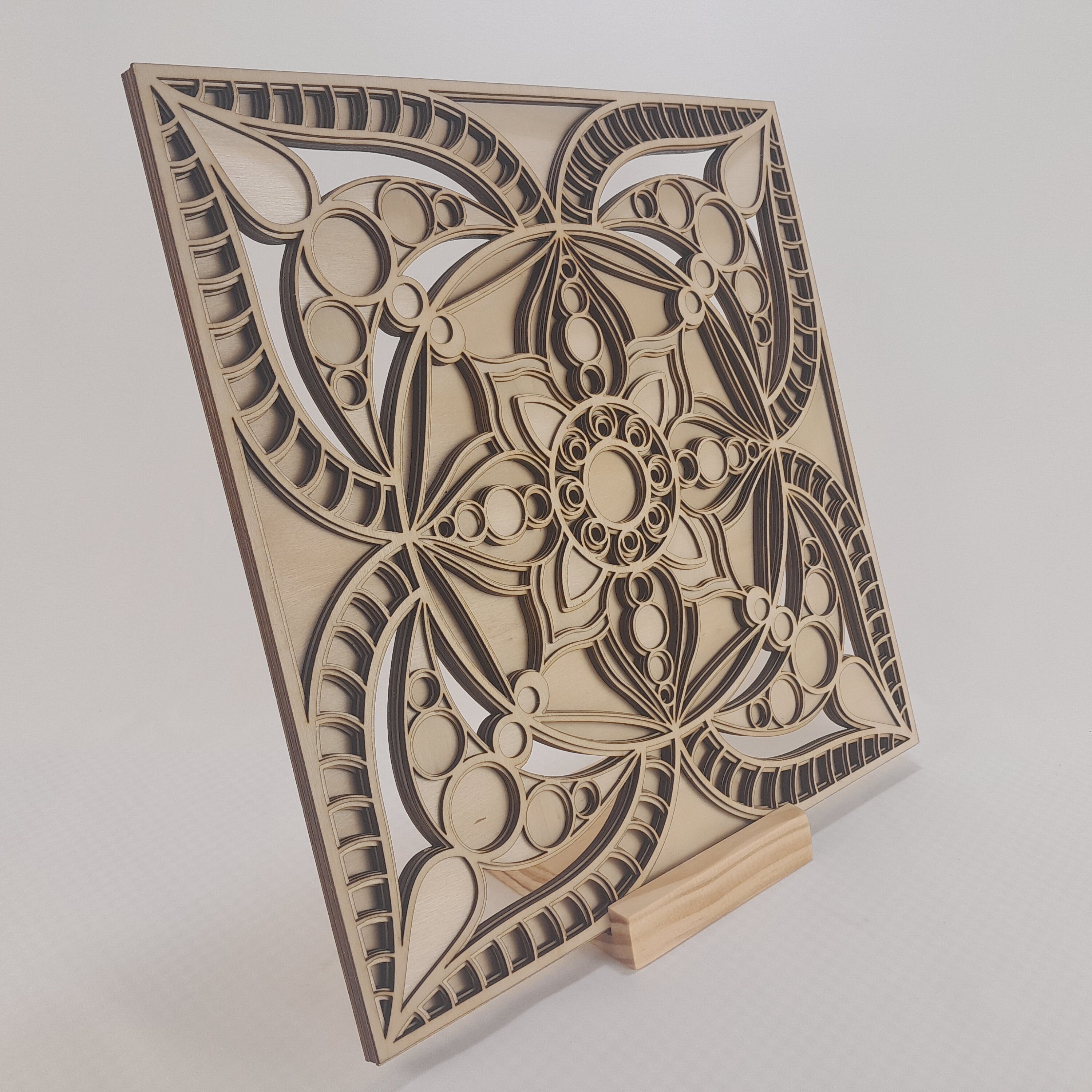 Mandala Layered Wood Art Mandala Art Mandala Wood Art Mandala Layered ...
