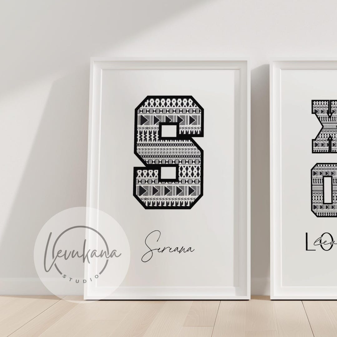 SEREANA Fiji Masi Name Sign | Fijian Gifts | Printables | Digital ...
