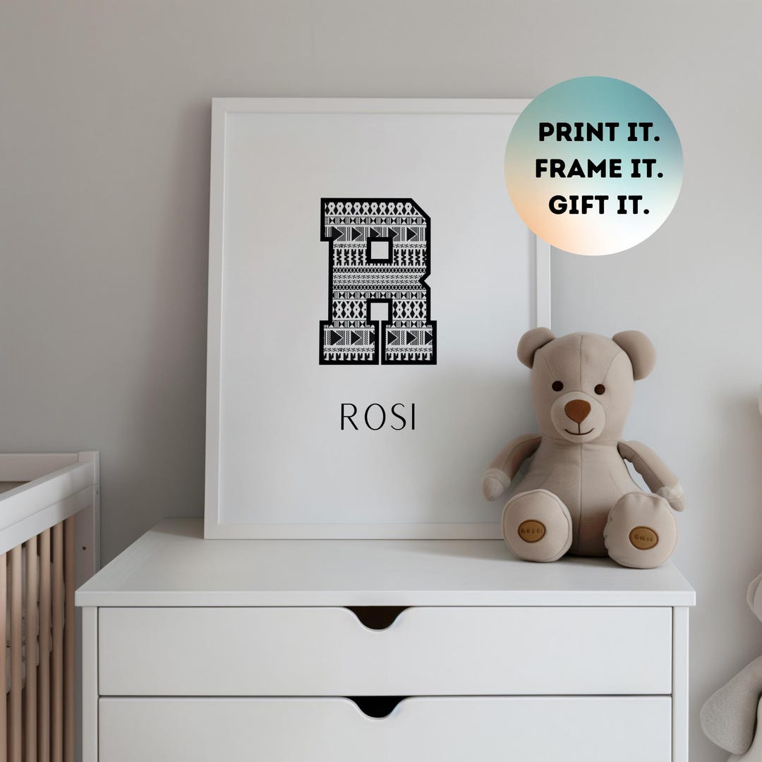 Fiji Masi Name Sign ROSI Fijian Gifts Printables Digital Prints Nursery ...