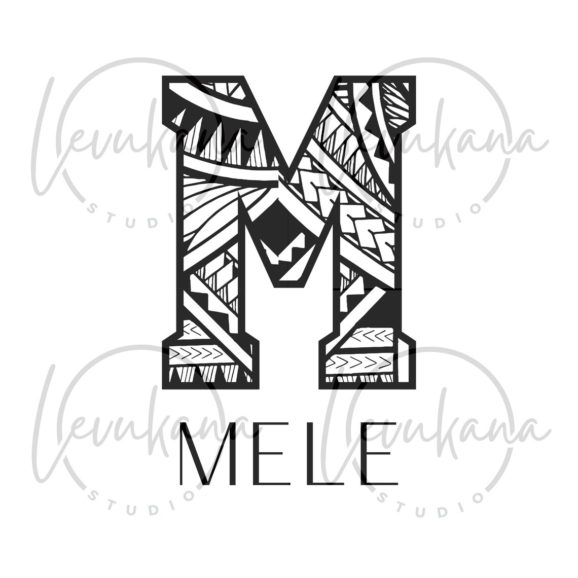 Polynesian Name Printable MELE PNG & SVG: Sublimation Black and White ...