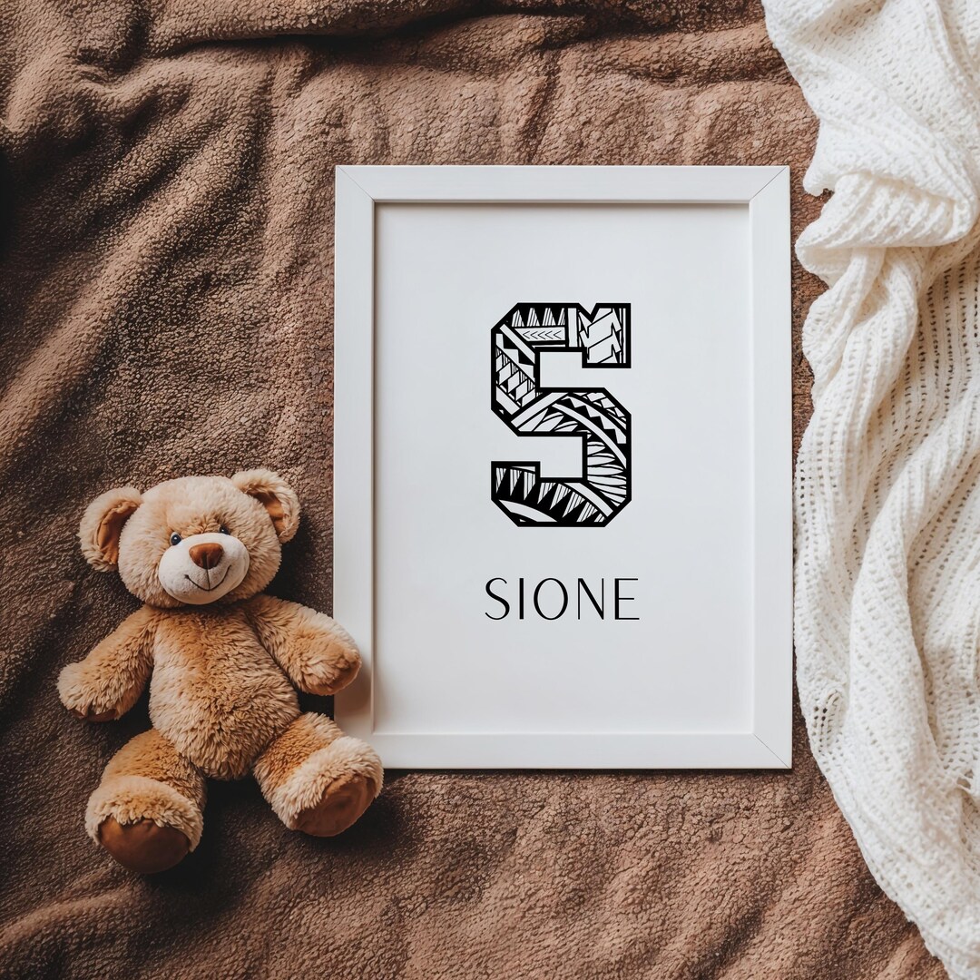 Polynesian Name Sign - SIONE | Pasifika Gifts | Instant Download ...
