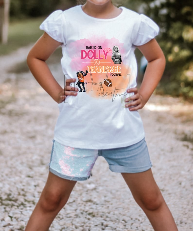Dolly & Tennessee Football Sublimation PNG (digital Download) - Etsy