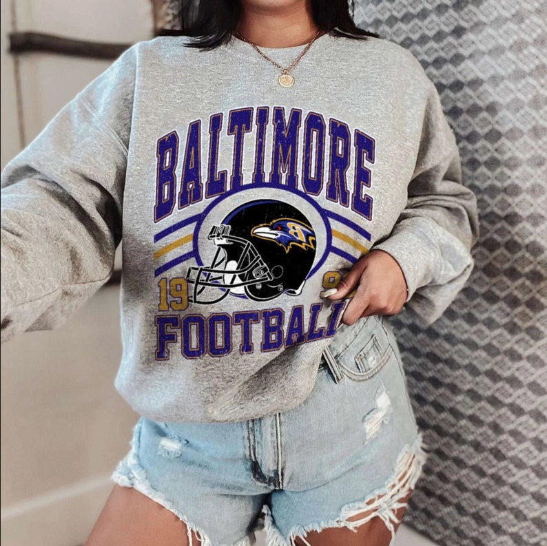 Vintage Bootleg 1996 Baltimore Football Sweatshirt, Baltimore Graphic ...