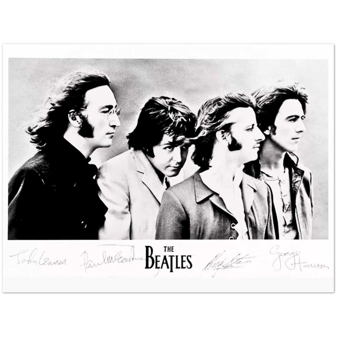Beatles Signed Photo by John Lennon, Paul Mccartney, George Harrison ...
