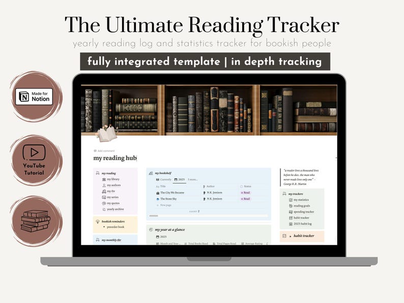 NEW: the 2025 Ultimate Reading Tracker for Notion - Etsy