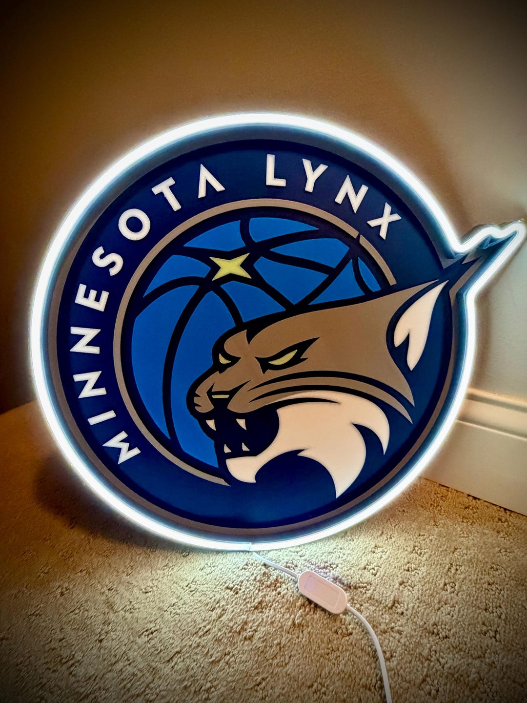 Minnesota Lynx LED Neon Sign – Purple & White Basketball Wall Decor ...