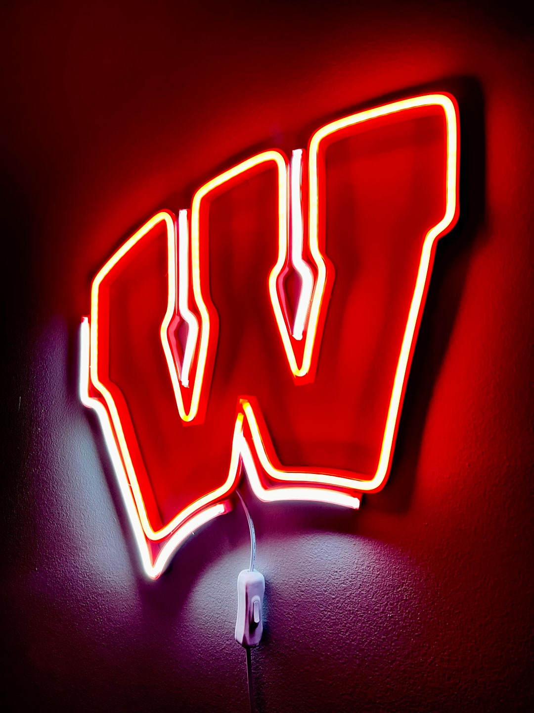 Wisconsin Badgers Logo LED Neon - Etsy