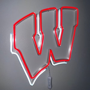 Wisconsin Badgers Logo LED Neon - Etsy