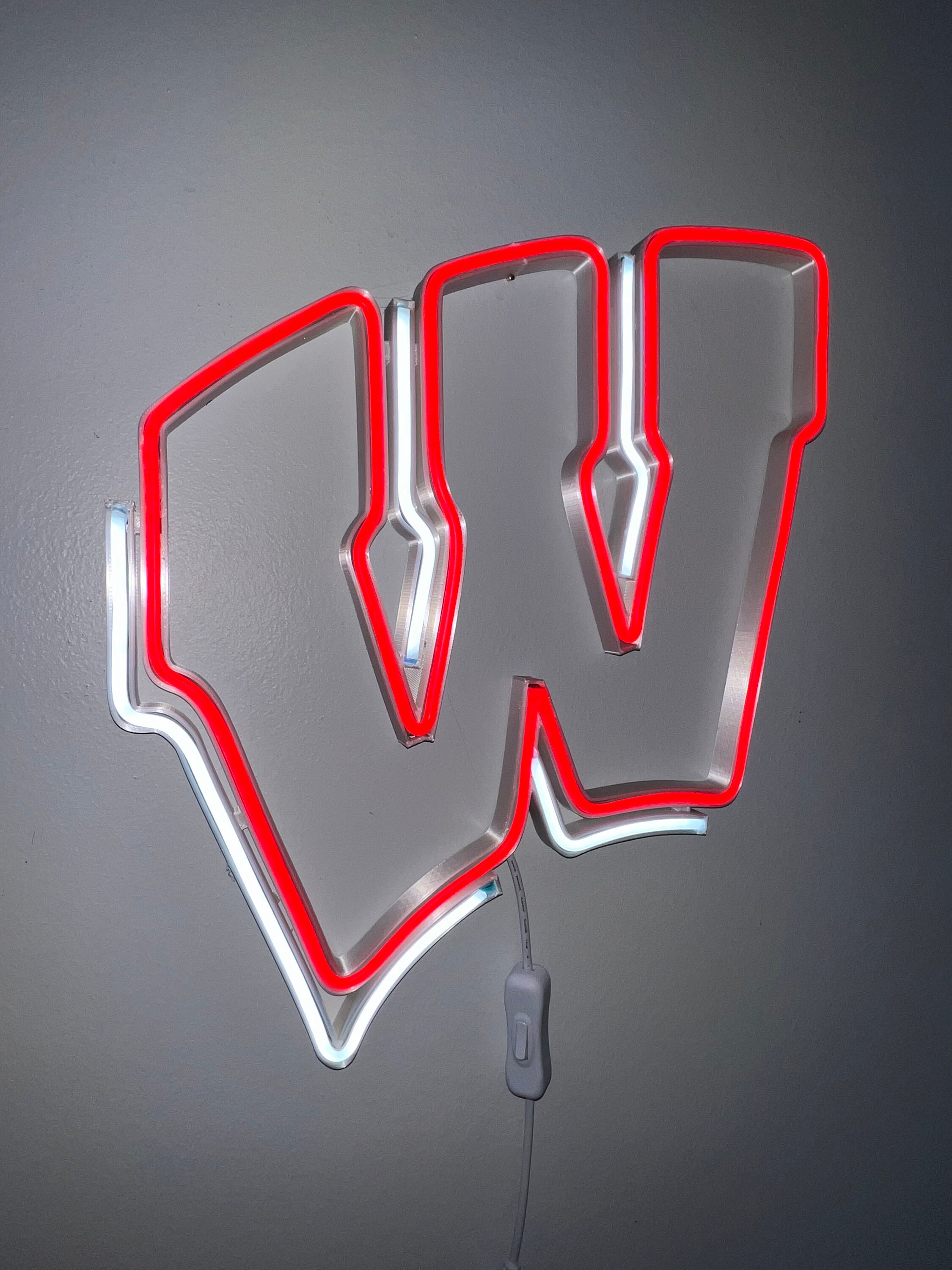 Wisconsin Badgers Logo LED Neon - Etsy