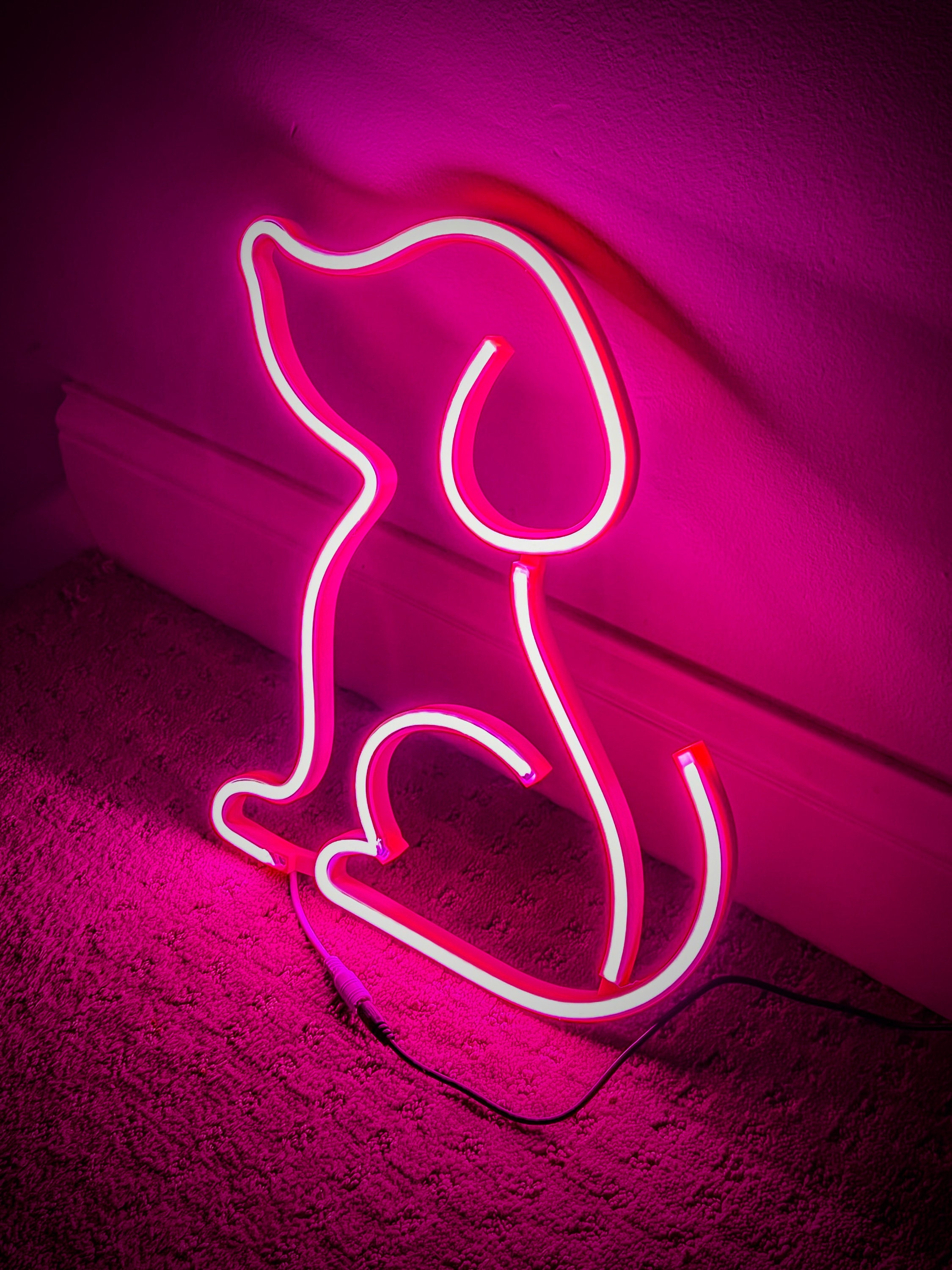 Cute Puppy LED Neon Sign - Etsy