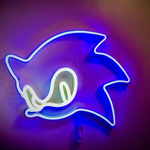 Sonic the Hedgehog LED Neon Sign - Etsy