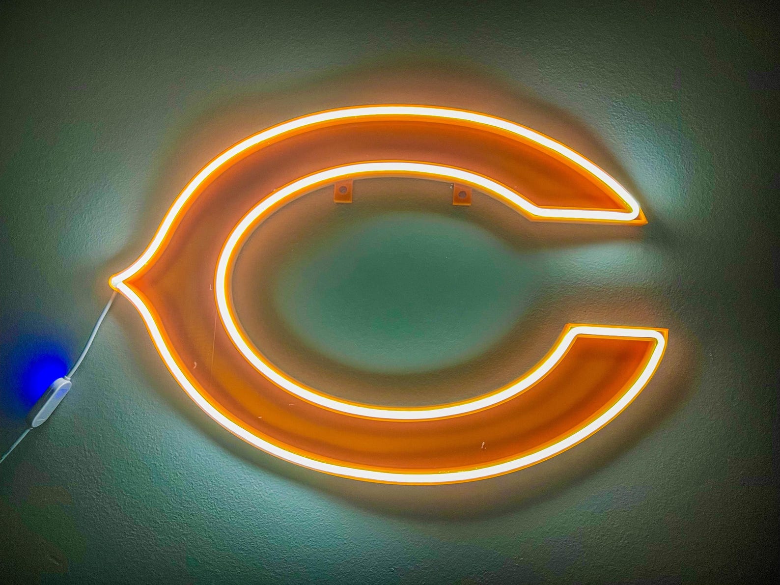 Chicago Bears LED Neon Sign – Orange Wall Decor – Game Room Light ...