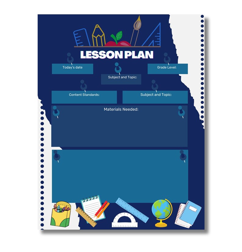 Lesson Plan for Teachers - Etsy