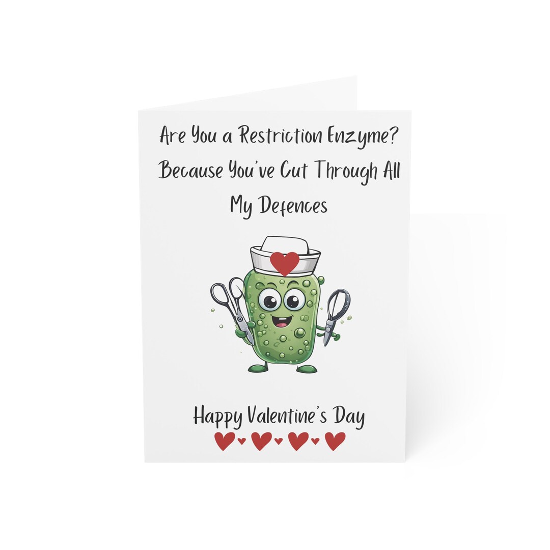 Microbiology Valentine's Day Card STEM, Healthcare, Microbes, Valentine ...