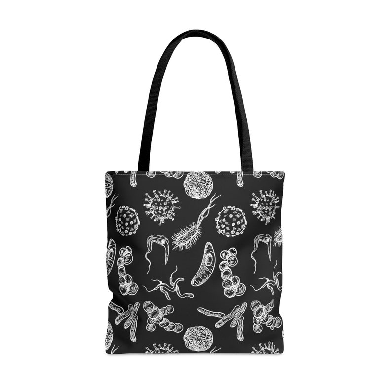 Realistic Microbes Tote Bag Microbiology Tote Bag, Science Student ...