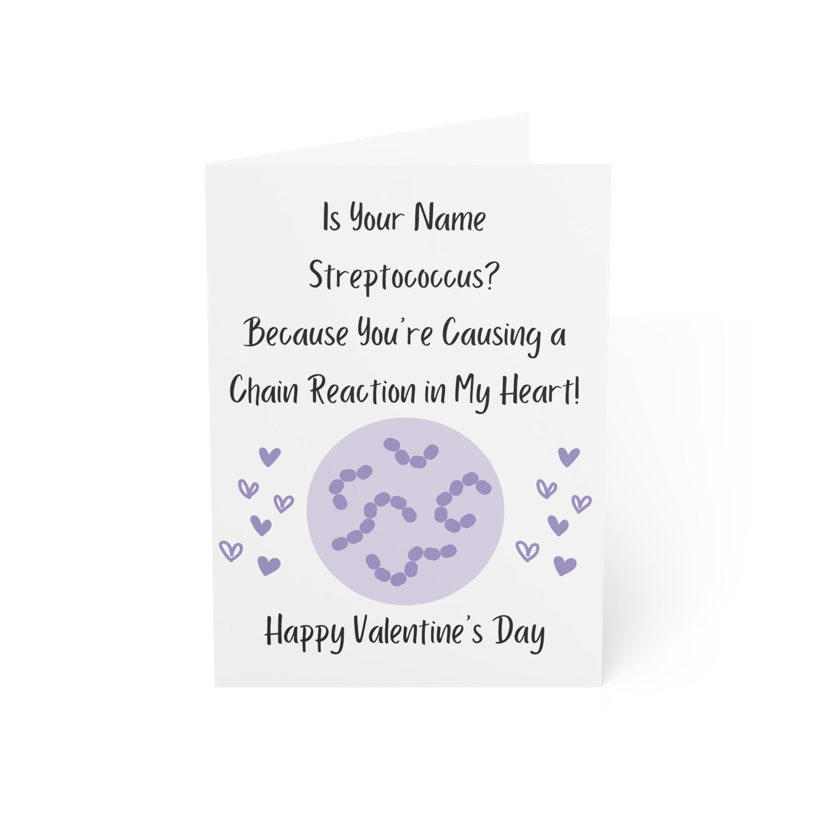 Microbiology Valentine's Day Card STEM, Healthcare Card, Valentine's ...