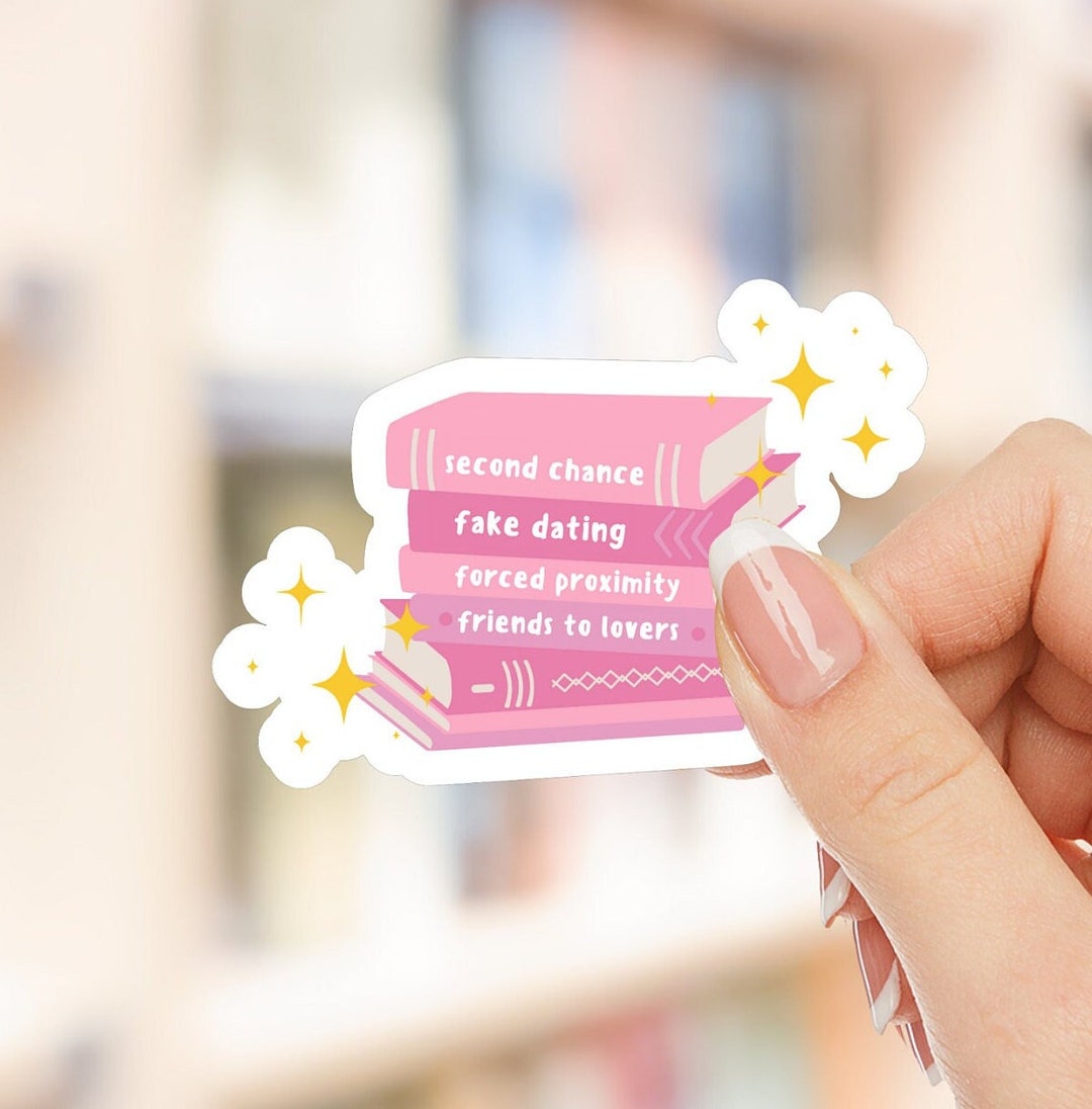 Romance Book Tropes Stack Sticker Decal Featuring Popular Romance ...